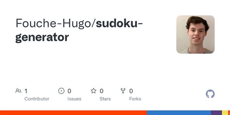 github fouche hugo sudoku generator