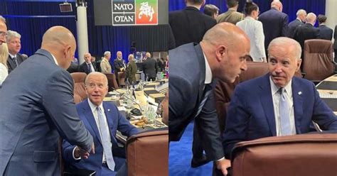 ФОТО Ковачевски се ракувал со Бајден на Самитот на НАТО во Вилнус 360 степени