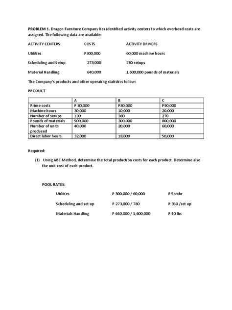 Abs Problems 1 2 Pdf Production And Manufacturing Business Process