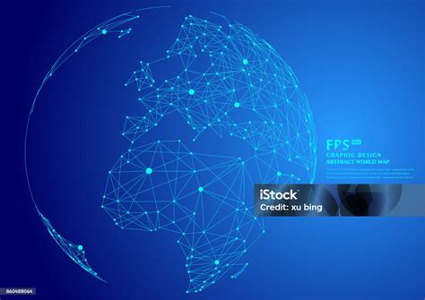 포인트와 라인으로 구성 된 세계 지도 글로벌 글로벌 네트워크 연결을 나타내는 국제적인 의미 0명에 대한 스톡 벡터 아트 및 기타 이미지 Istock