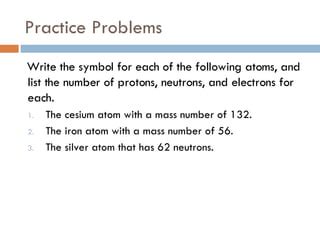 Lecture 2 Atomic Structure Isotopes PPT