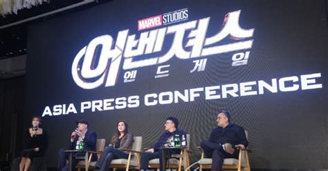 네번째 한국 온 아이언맨 마지막 영화 어벤져스 엔드게임 내한 기자회견