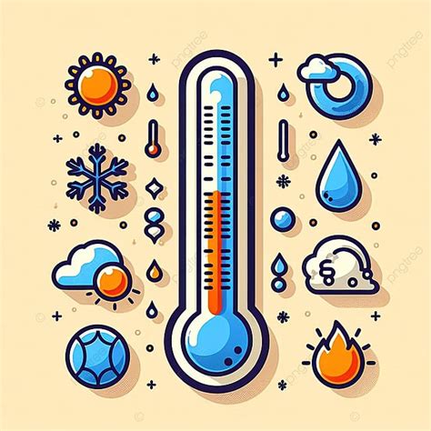 Temperature Scale And Sun Meteorologist Background Temperature Scale