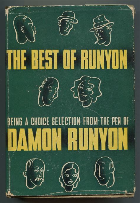 The Best Of Runyon By Runyon Damon Very Good Hardcover 1938 Between The Covers Rare Books