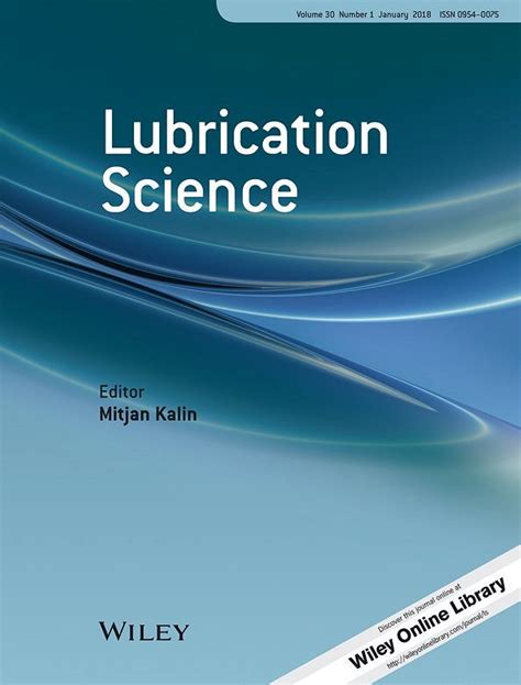 Lubrication Science Tribology Journals Tribology Wordwide Itceng
