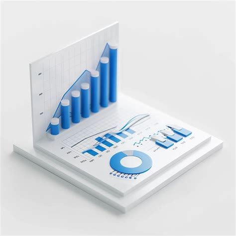 Polygonal Statistics Chart Premium Ai Generated Image