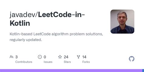 Github Javadevleetcode In Kotlin Kotlin Based Leetcode Algorithm Problem Solutions