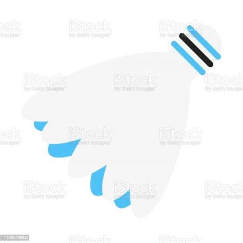 배드민턴 셔틀 콕 평면 스타일 디자인 벡터 일러스트 레이 션 아이콘 표지판 흰색 배경에 고립 스포츠 게임 배드민턴의 장비