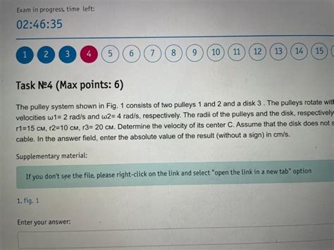 [solved] exam in progress time left [ 02 46 35 ] tas