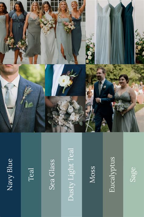 Color Palette Herrenanzüge Hochzeit Salbei Hochzeit Budget Hochzeit