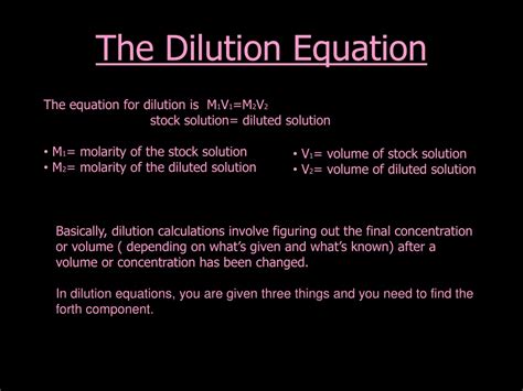 Ppt Molarity And Dilution Powerpoint Presentation Free Download Id 9451585