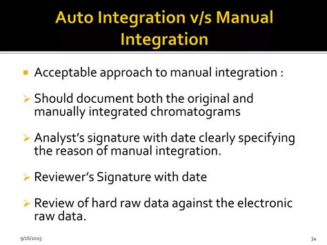 Integration Of Chromatographic Peaks Pptx
