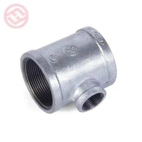 China Malleable Threaded Fittings Malleable Iron 130r Reducing Tee Npt Thread Malleable Iron