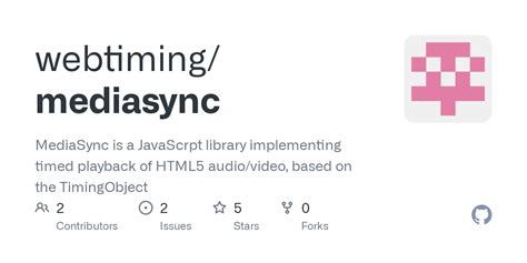 GitHub Webtiming Mediasync MediaSync Is A JavaScrpt Library