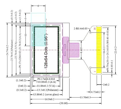 0 96 Oled Display 64x128 Oled I2c Oled Module Buy Oled Oled I2c 0 96 Oled Display 64x Product