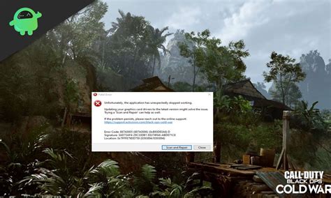 Fix Black Ops Cold War Error Code A