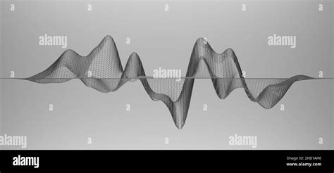 Abstract Dark Wireframe Waveform Or Polygonal Structure On Background