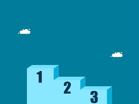 Victory And Success Podium With Three Levels Vector Art At Vecteezy