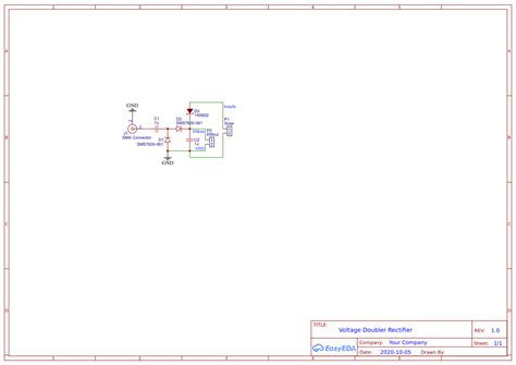 Rectenna Rectifier EasyEDA Open Source Hardware Lab
