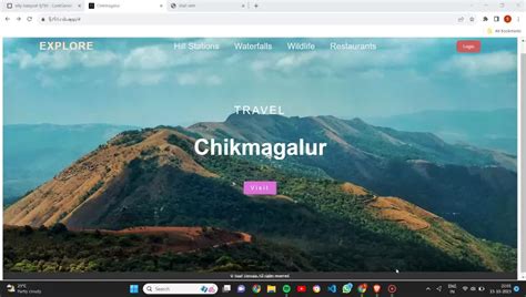 saad hussain on linkedin codsoft internship webdevelopment chikmagalur tourism