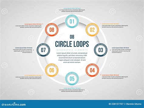 Qms Loop Infographic Template Vector Illustration 317999166