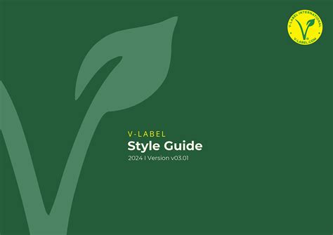 v label style guide v label