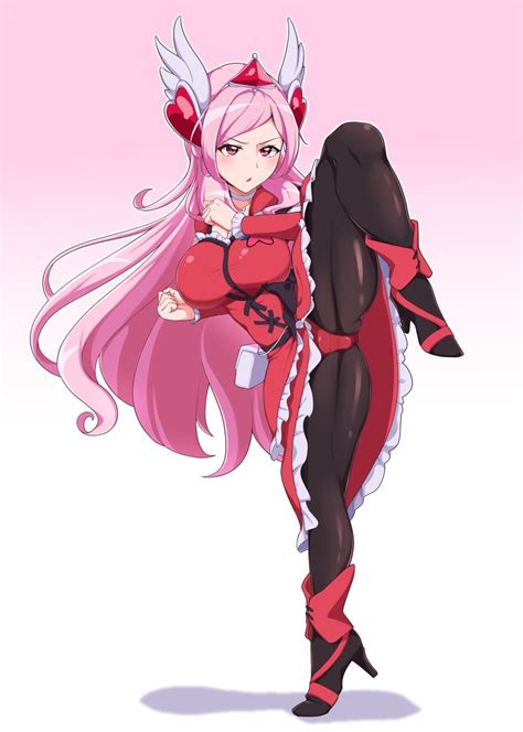 Higashi Setsuna And Cure Passion Precure And 1 More Drawn By Mujin