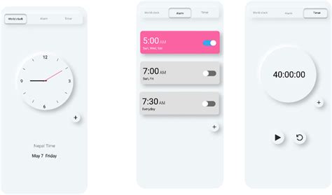 Neumorphism Clock Figma