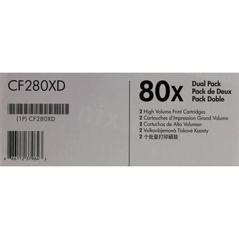 Картридж черный (или контейнер с черными чернилами) HP Dual Pack CF280X ...