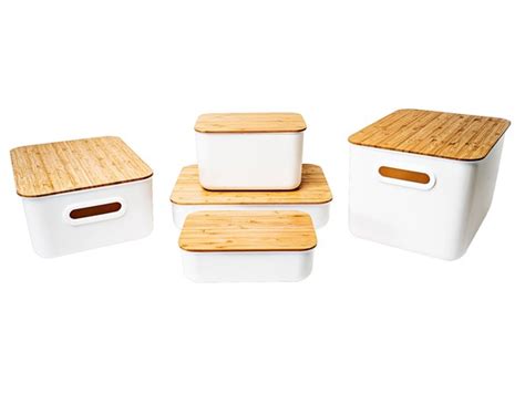 Oba Method Stacker Bin W Bamboo Lid Set