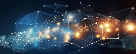 Premium Photo Blockchain Inspired Polygon Light Bulb Concept