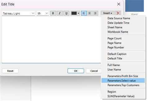 using tableau parameters to swap views the data school down under