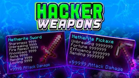 Hacker Weapons By Dalibu Studios Minecraft Marketplace Map Minecraft Bedrock Marketplace