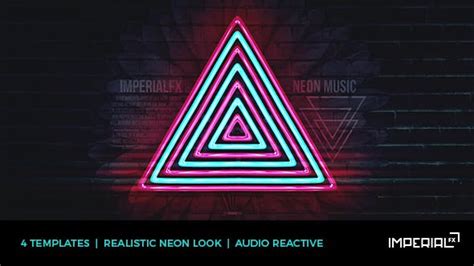 Neon Music Visualizer Audio React Intro Download