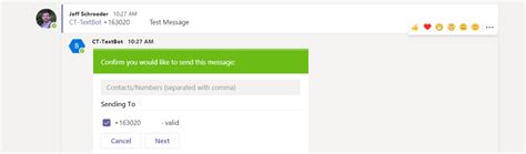 Ms Teams Ct Text Using Text Bot Calltower Solutions Center