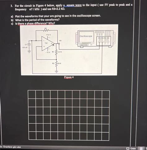 Solved For The Circuit In Figure Below Apply A Square Chegg