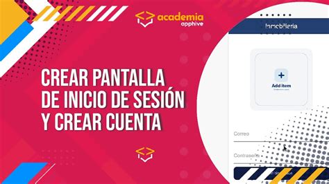 33 Crear Pantalla De Inicio De Sesión Y Crear Cuenta Youtube