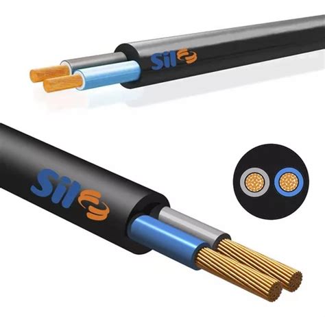 Fio Cabo Pp Flex Vel Metros V X Mm Preto Sil Frete Gr Tis