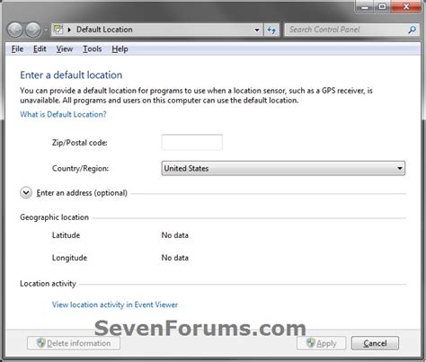 Default Location Shortcut Create Tutorials