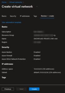 Configure Azure Private Link Connectivity With Snowflake InterWorks