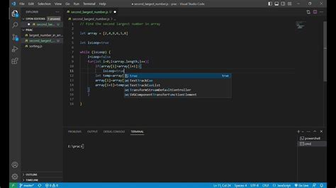 Find Second Laegest Number Using Javascript Youtube