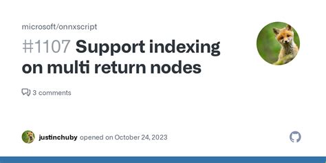 support indexing on multi return nodes · issue 1107 · microsoft