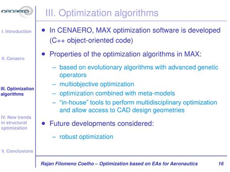 Ppt Evolutionary Algorithms For Aeronautics Optimization Powerpoint Presentation Id9487259
