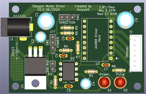 [pcb Review Request V2] Stepper Motor Driver R Printedcircuitboard