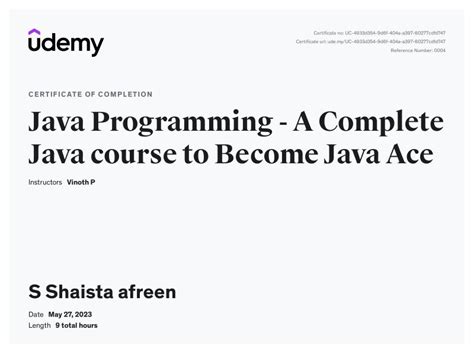 S Shaista Afreen On Linkedin Learningandgrowing Udemy Java Skillsdevelopment Programming