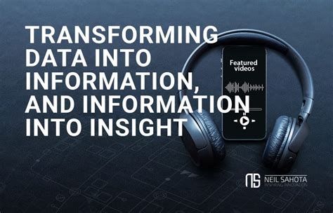 Art Meets Science Transforming Data Into Information And Information