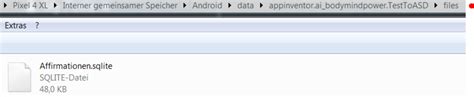 SAF Copy Db Sqlite To ASD MIT App Inventor Help MIT App Inventor Community