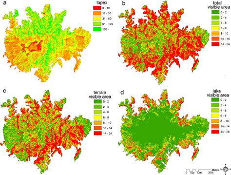 Spatial Distribution Of Different Measures Of Topographic Exposure To Download Scientific
