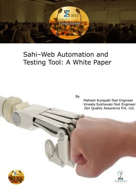 Sahi Web Automation And Testing Tool Pdf