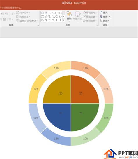 Word中如何画多层圆环 Word圆环内再加圆环 复合圆环图怎么做 第4页 大山谷图库